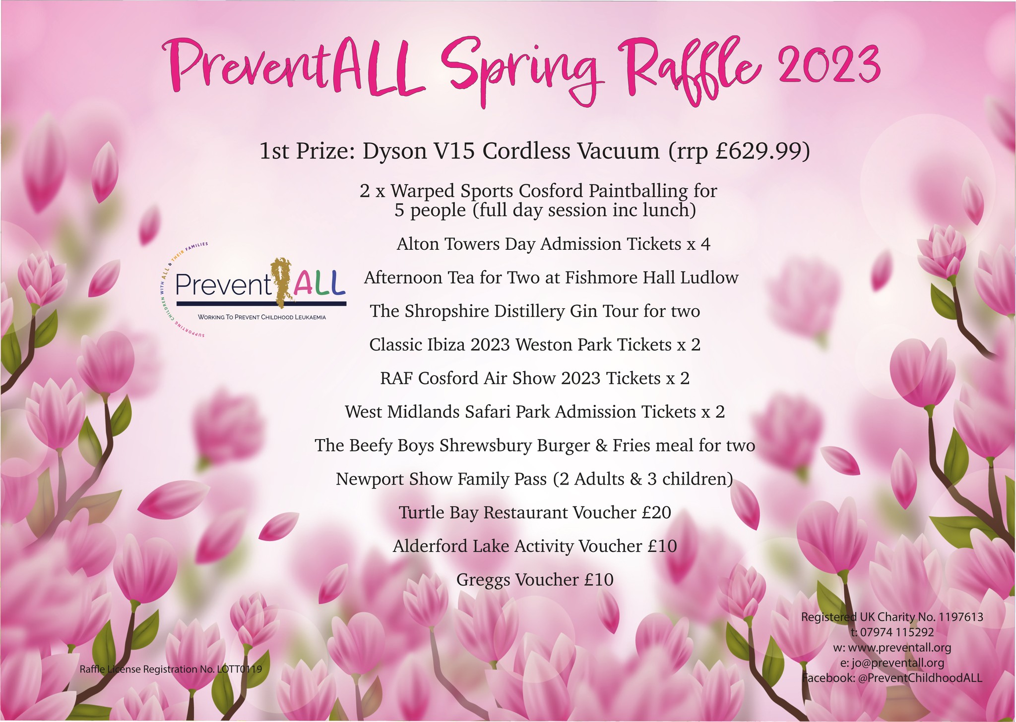 Spring Raffle 2023 - Prevent ALL